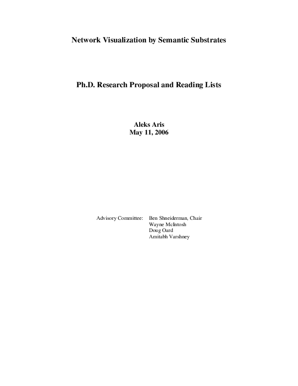 (PDF) Network visualization by semantic substrates