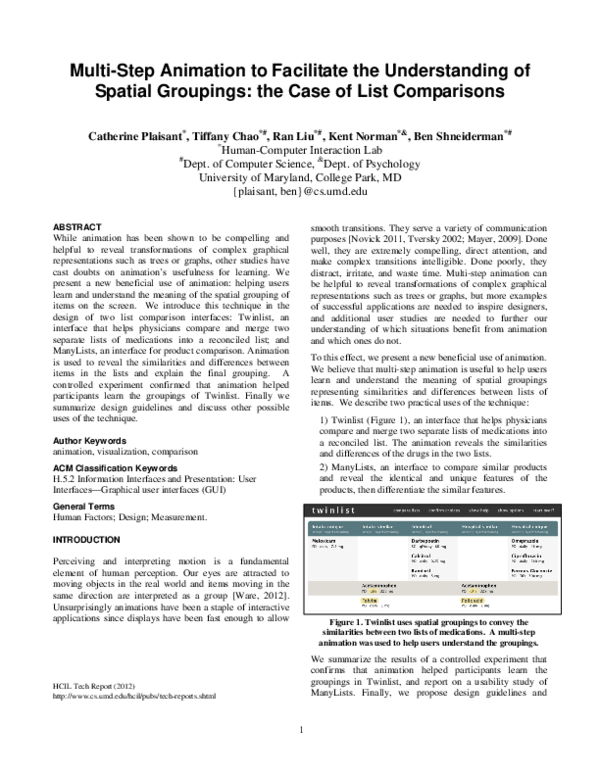 (PDF) Multi-Step Animation to Facilitate the Understanding of Spatial ...