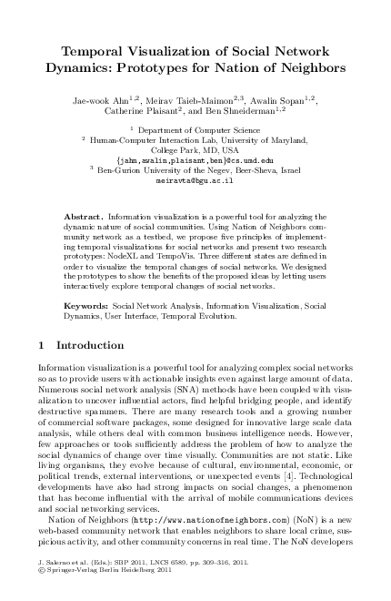 (PDF) Temporal visualization of social network dynamics: prototypes for ...