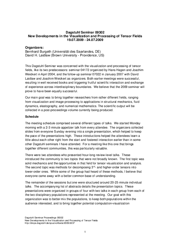 (PDF) 09302 Summary--New Developments in the Visualization and Processing of Tensor Fields}