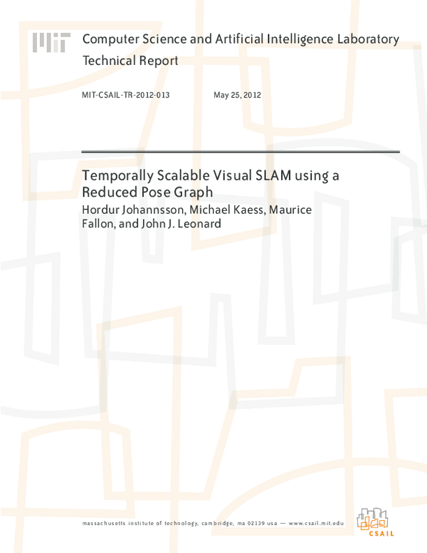 (PDF) Temporally scalable visual SLAM using a reduced pose graph