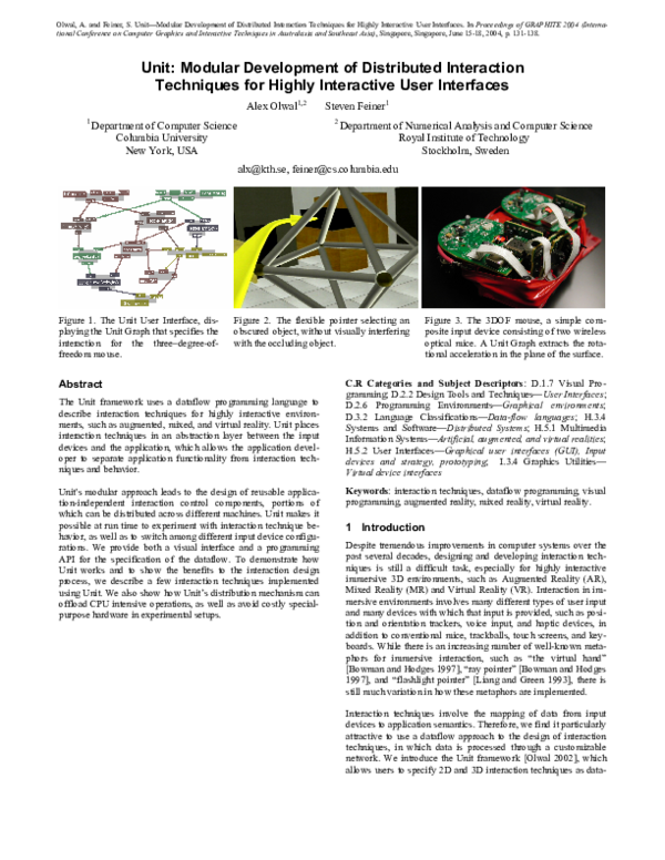 (PDF) Unit: modular development of distributed interaction techniques ...