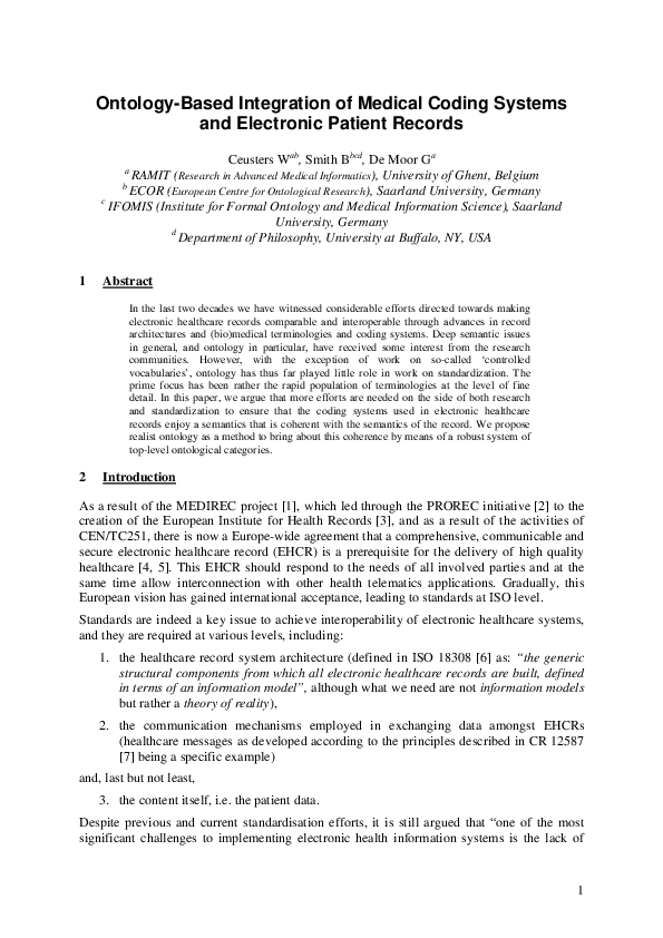 (PDF) Ontology-based integration of medical coding systems and ...