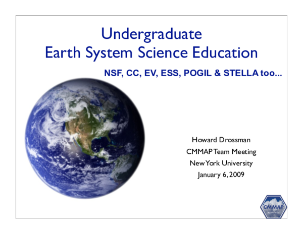 (PDF) Undergraduate Earth System Science Education