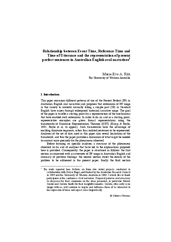 (PDF) Relationship between Event Time, Reference Time and Time of ...