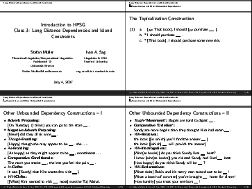 (PDF) The Topicalization Construction