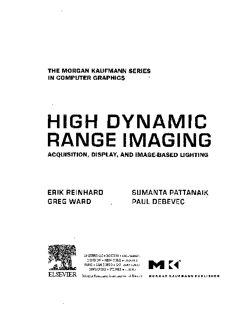(PDF) High Dynamic Range Imaging: Acquisition, Display, and Image-Based Lighting