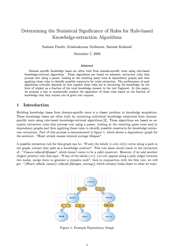 (PDF) Determining the Statistical Significance of Rules for Rule-based ...