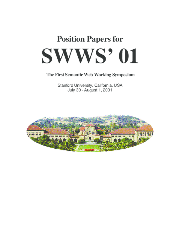 (PDF) SWWS 2001-Position Paper Supporting Knowledge Discovery on the Semantic Web by Exploiting ...