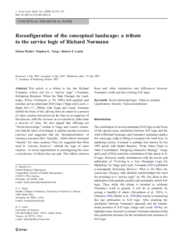 (PDF) Reconfiguration of the conceptual landscape: a tribute to the ...