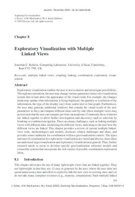 (PDF) Exploratory Visualization with Multiple Linked Views