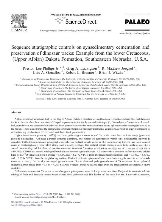 (PDF) Sequence stratigraphic controls on synsedimentary cementation and ...