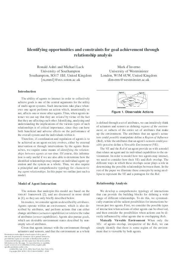 (PDF) Identifying opportunities and constraints for goal achievement ...