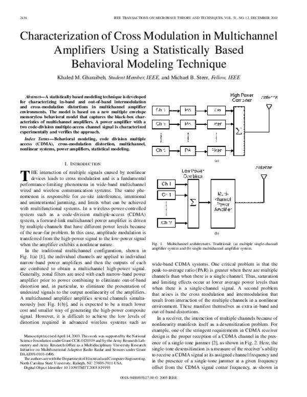(PDF) Characterization of cross modulation in multichannel amplifiers ...