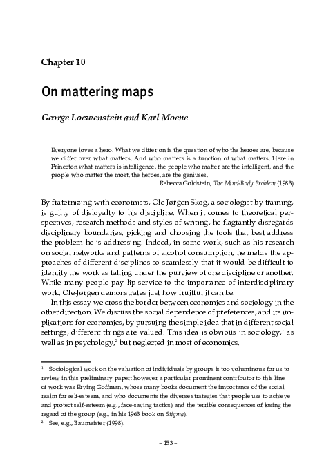 (PDF) On mattering maps