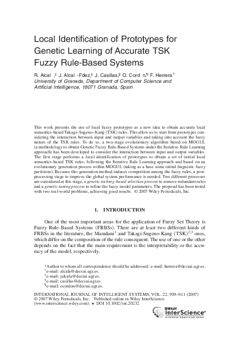 (PDF) Local identification of prototypes for genetic learning of ...