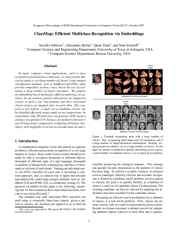 (PDF) ClassMap: Efficient multiclass recognition via embeddings