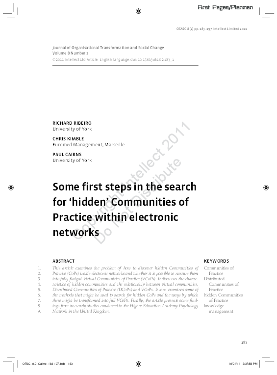 (PDF) Copyright Intellect 2011 Do Not Distribute