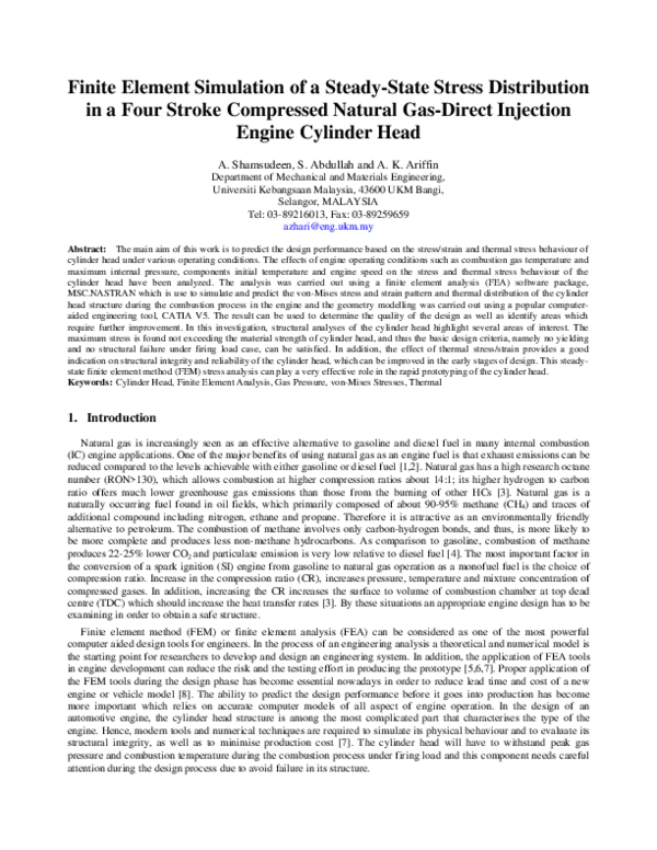 (PDF) Finite Element Simulation of a Steady-State Stress Distribution ...
