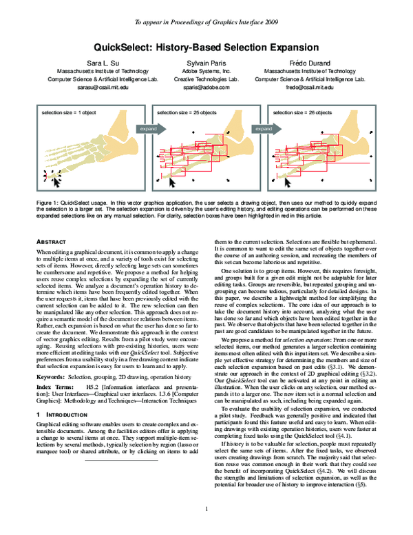 (PDF) QuickSelect: history-based selection expansion