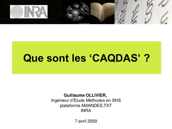 (PDF) Que sont les ‘CAQDAS’?