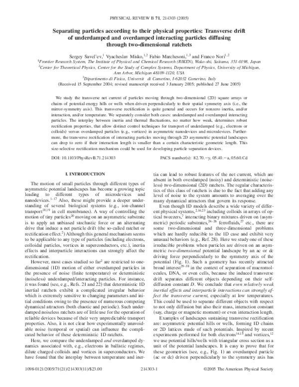 Interacting Particle Systems - France