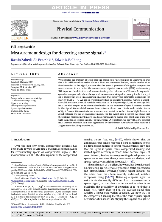 (PDF) Physical Communication