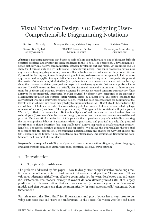 (PDF) Visual Notation Design 2.0: Designing User-Comprehensible ...