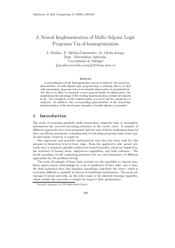 (PDF) A neural implementation of multi-adjoint logic programs via sf ...