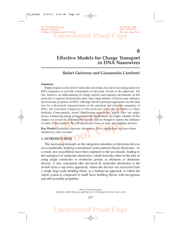 (PDF) Uncorrected Proof Copy