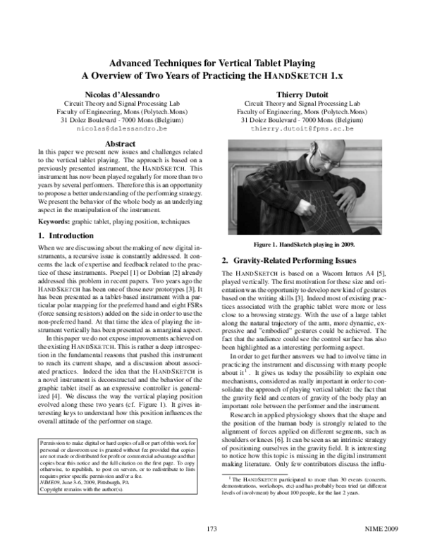 (PDF) Advanced Techniques for Vertical Tablets Playing: A overview of ...