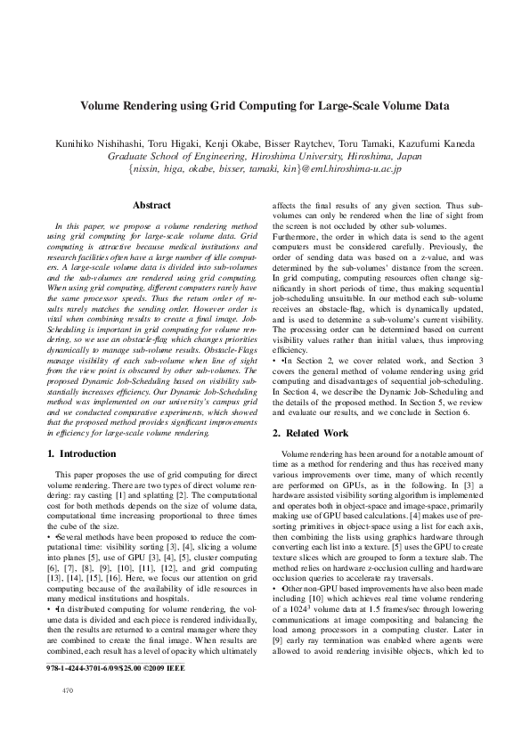 (PDF) Volume Rendering using Grid Computing for Large-Scale Volume Data