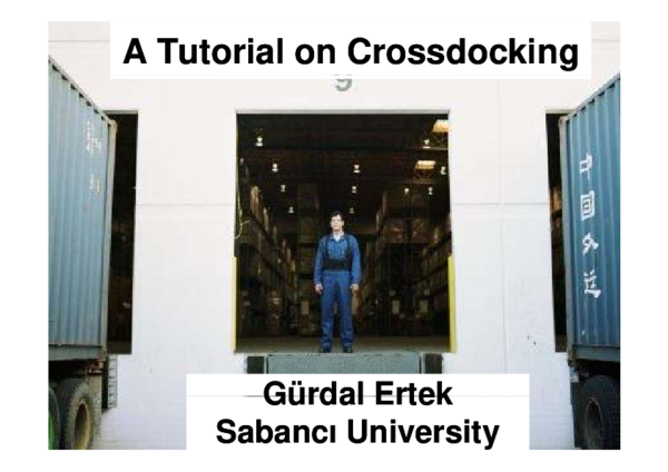 (PDF) A Tutorial on Crossdocking