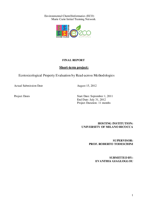 (PDF) Short-term project