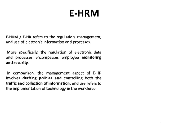 (PPT) eHRM