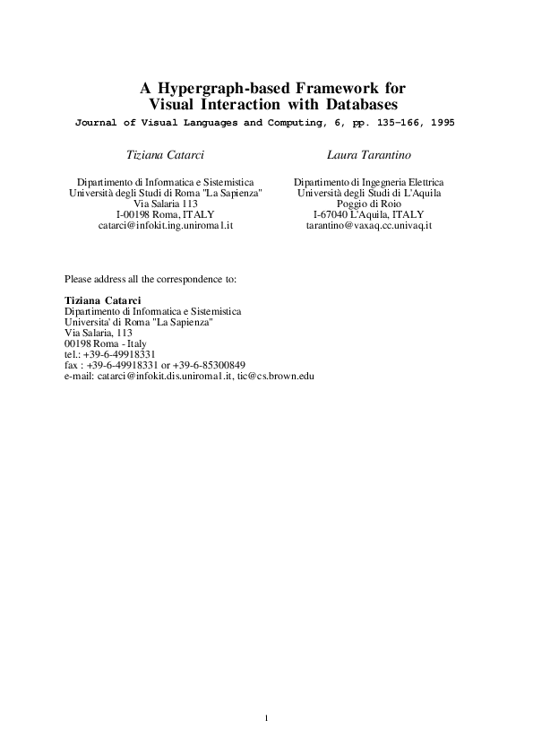 (PDF) A hypergraph-based framework for visual interaction with databases