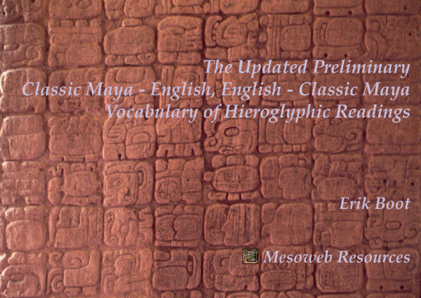 (PDF) The Updated Preliminary Classic Maya‐English, English‐Classic ...