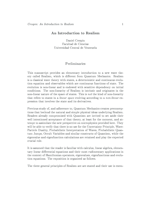 (PDF) An Introduction to Realism