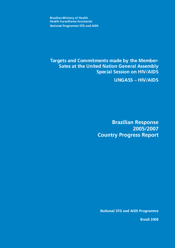 (PDF) Brazil country progress report 2008