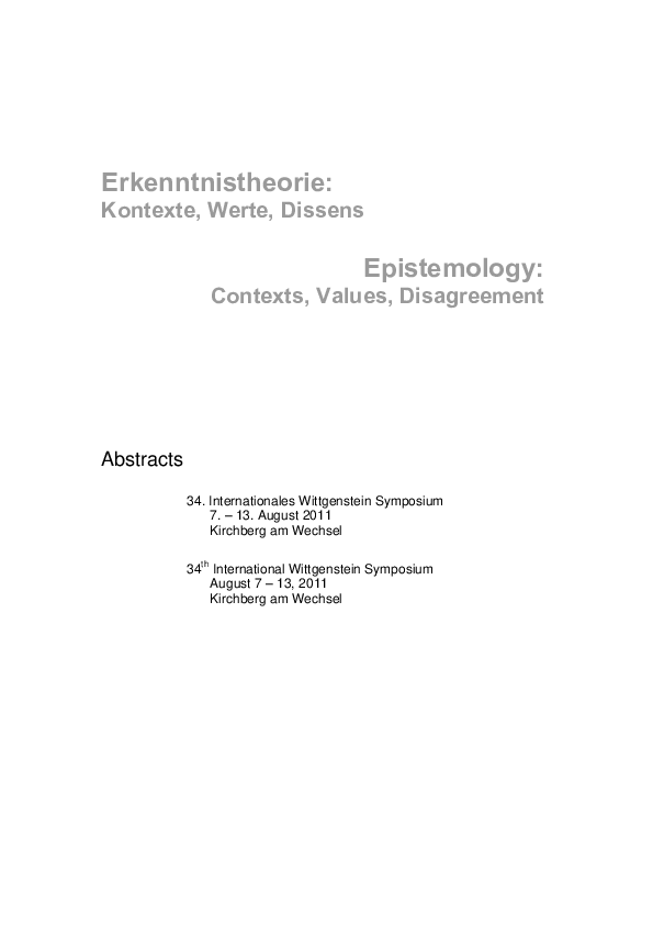 (PDF) WITTGENSTEINIAN APPROACH TO PARTIALITY
