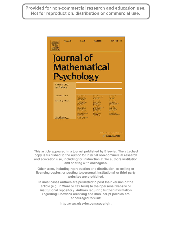 Pdf Drawing Conclusions From Response Time Models A Tutorial Using