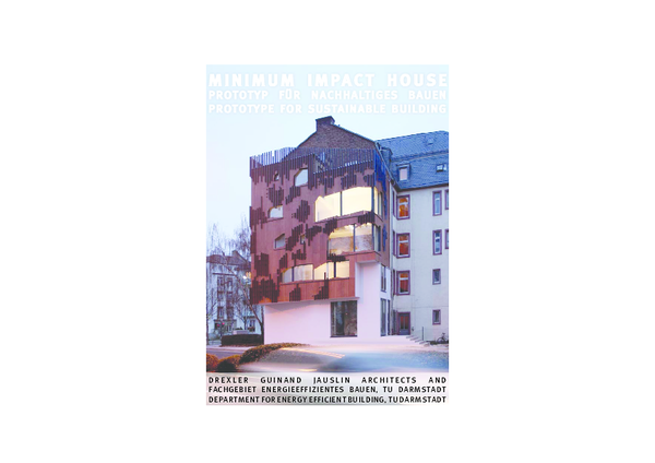 (PDF) Minimum Impact House - Prototype for Sustainable Building