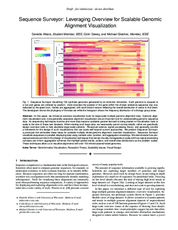 (PDF) Sequence Surveyor: Leveraging Overview for Scalable Genomic ...