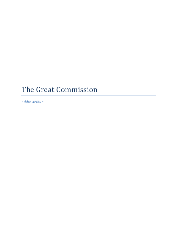 (PDF) The Great Commission