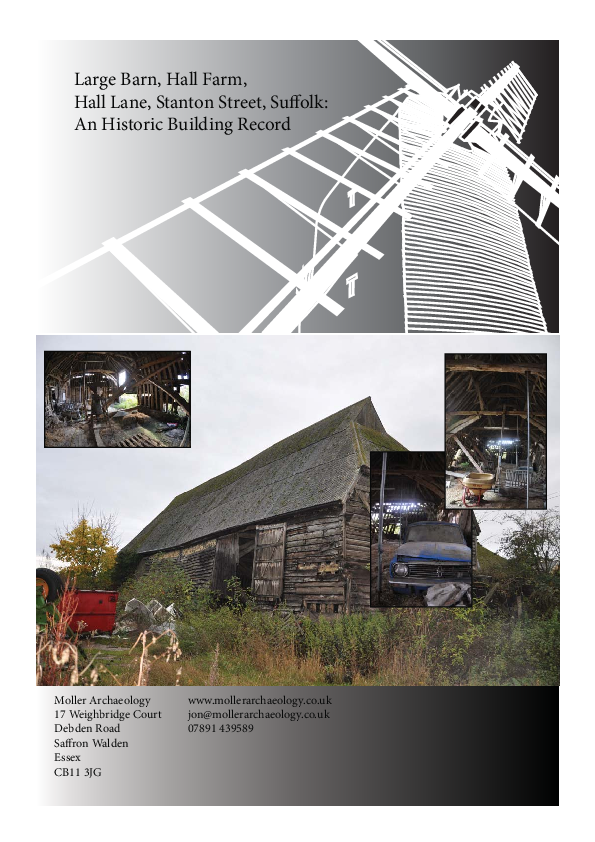 (PDF) Large Barn, Hall Farm, Hall Lane, Stanton Street, Suffolk: An ...