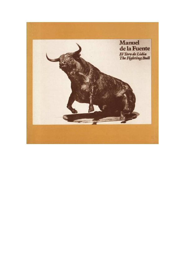 (PDF) Manuel de la Fuente. El toro de lidia. The Fighting Bull