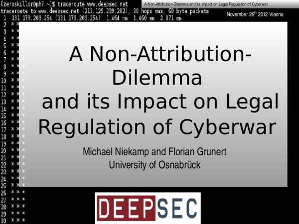 (PDF) A Non-Attribution-Dilemma and its Impact on Legal Regulation of ...