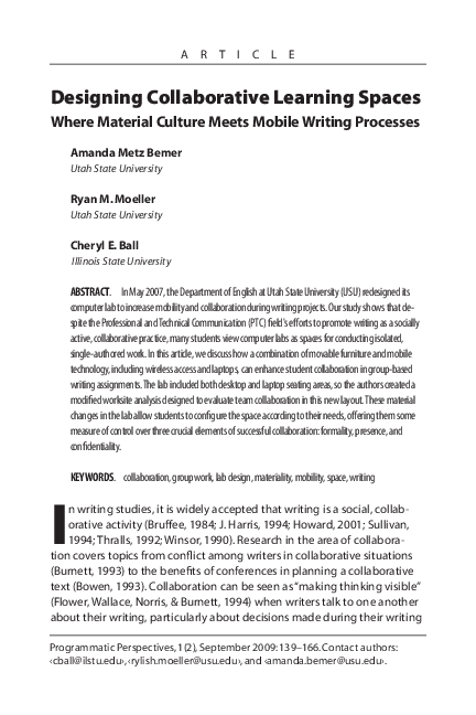 (PDF) Designing Collaborative Learning Spaces