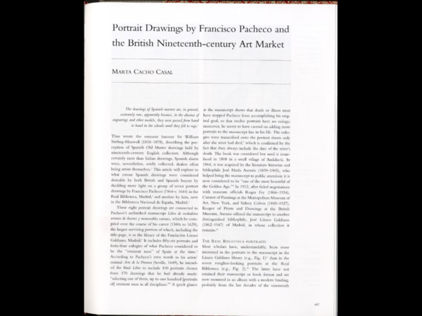 (PDF) Portrait Drawings by Francisco Pacheco and the British ...