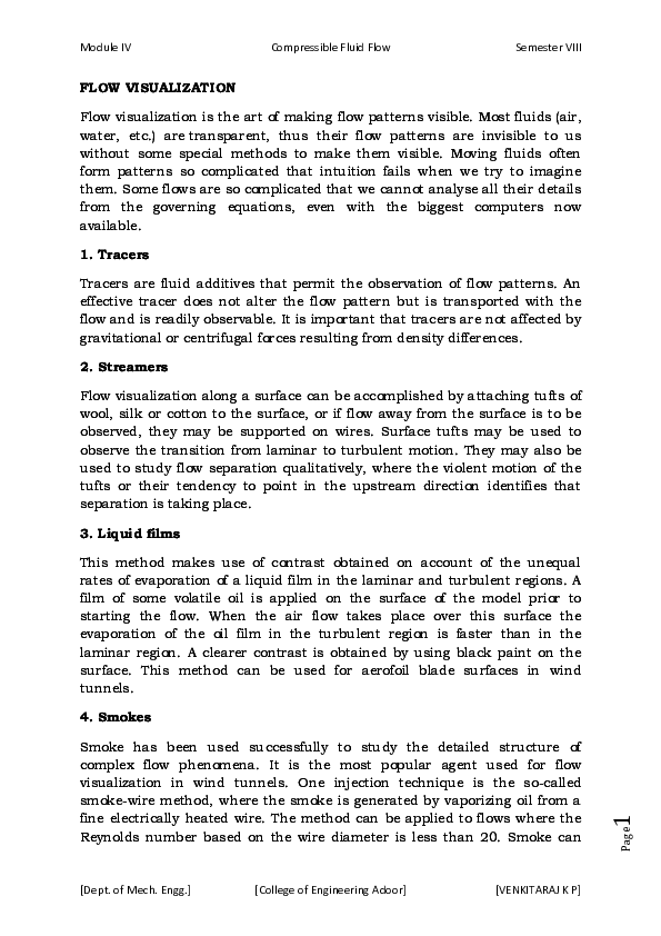 Pdf Flow Visualization